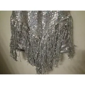 Weissman | Tops | Weissman Dance Costume Lyrical Silver Sequin Bodysuit ...